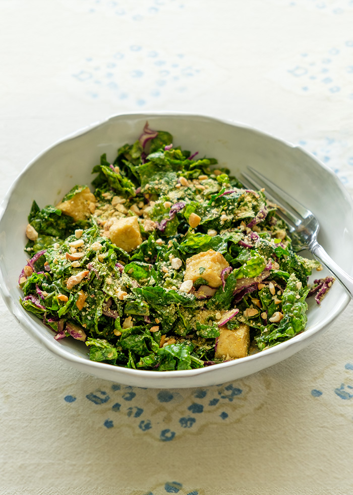 Lisa's Kale Salad - Full of Beans